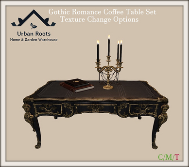 Second Life Marketplace - UR Gothic Romance Coffee Table Set